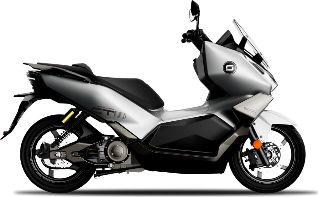 Maxi-skuter CT-3 baru dari merek Super Soco (2022) - Berita Skuter